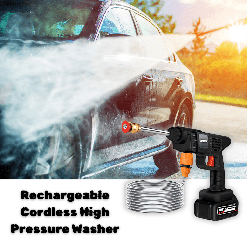 Rechargeable Lithium Battery Cordless High Pressure Car Cleaning Washer ...