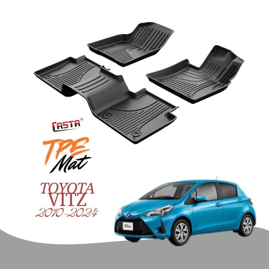 Toyota Vitz 2010-2024 TPR Car Floor Mats - Premium Interior Protection ...