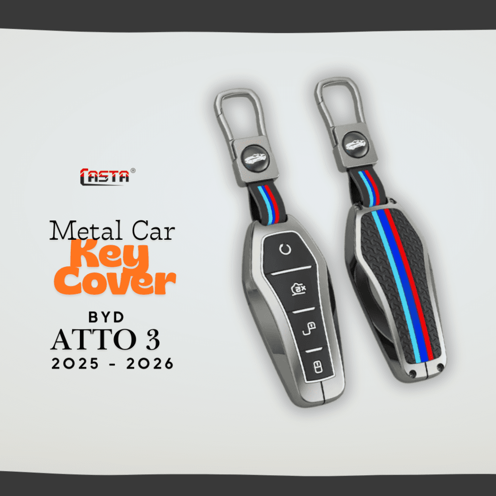 Car Key Cover Metal Silicon Protector Fit For BYD Atto 3 - Casta Auto ...